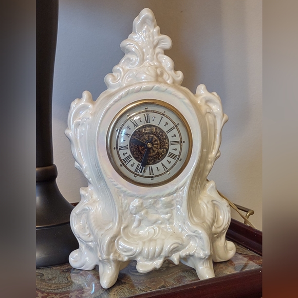 Narco | Accents | Vintage Narco Lusterware Electric Clock | Poshmark